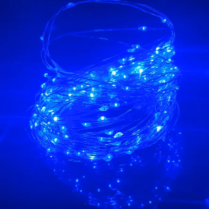 20M Waterproof USB LED Lights String Copper Silver Wire Garland Light ...
