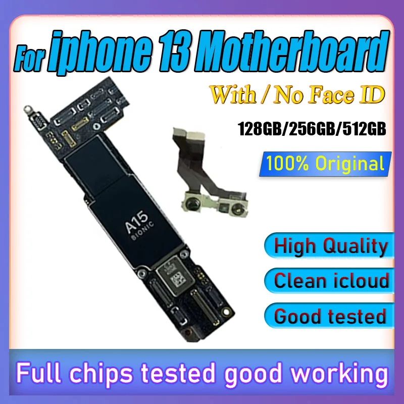 100% Test Good Original For iPhone 13 Motherboard Clean iCloud Full ...