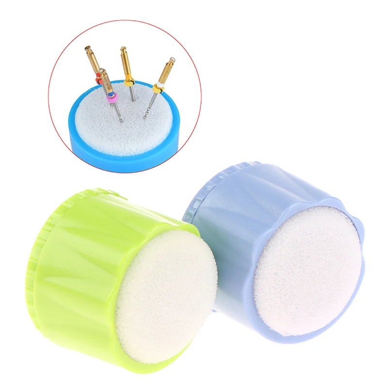 1PC Dental Equipment Round Endo Stand Cleaning Foam File Drills Block ...