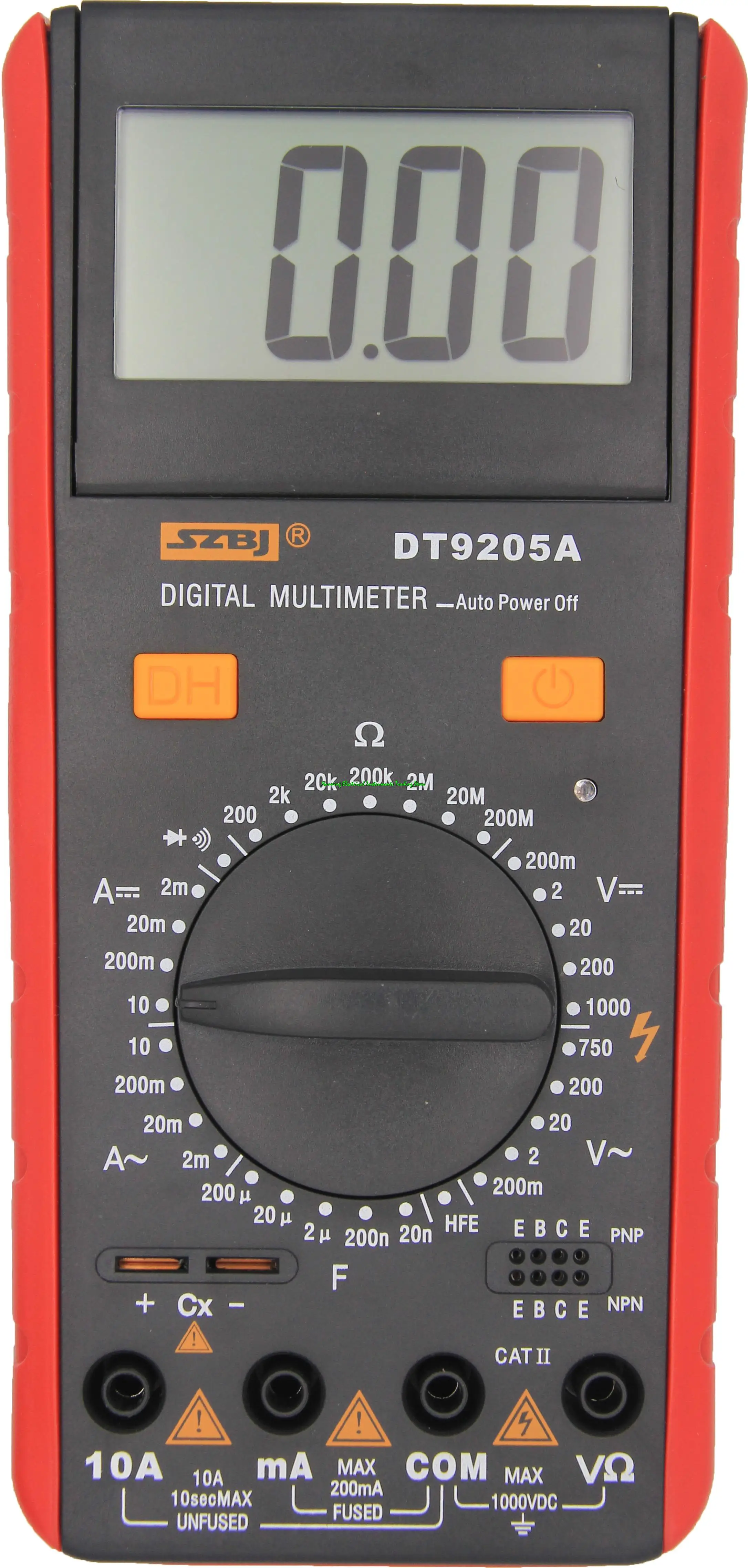 SZBJ multímetro Digital DT9205A, pantalla plegable totalmente protegida ...