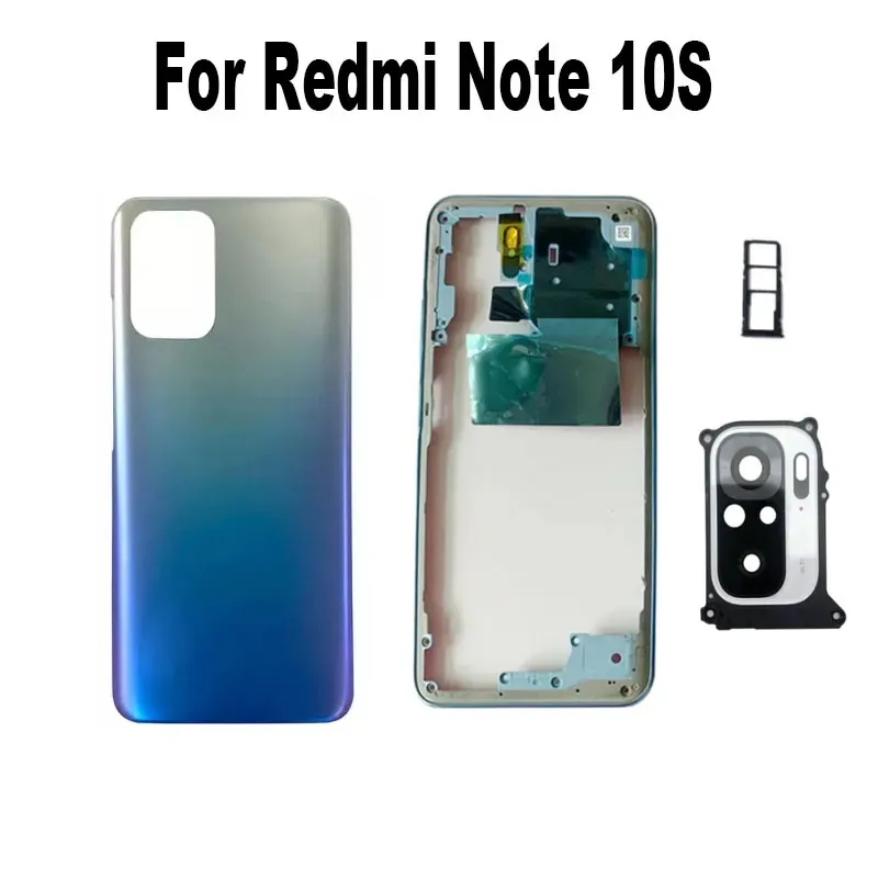 Full-Housing-For-Xiaomi-Redmi-Note-10S-Back-Battery-Cover-Rear-Case ...