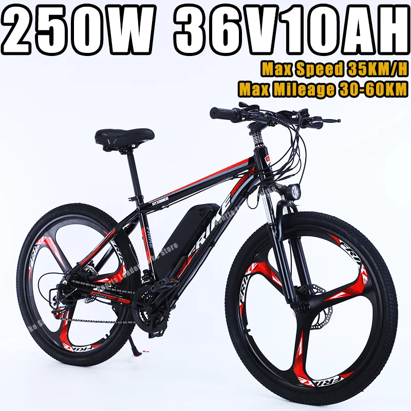 Frike-Ebike-250W-48V-10AH-Removable-Battery-26-Inch-Mountain-Electric ...