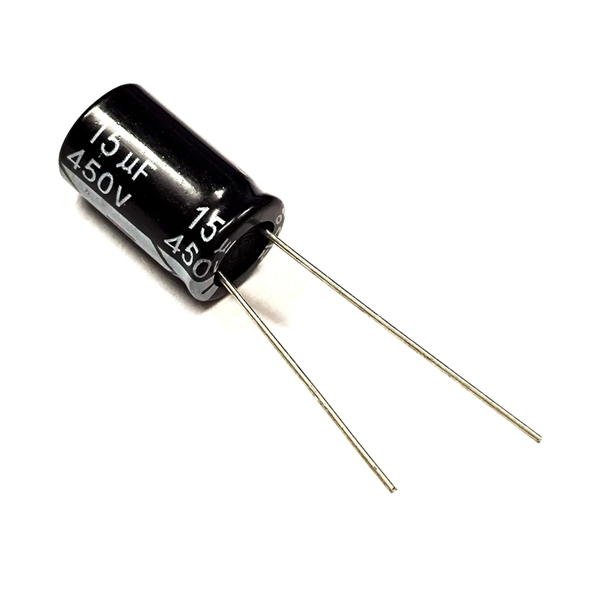 5PCS 15uF 450V 15MFD 450Volt Aluminum Electrolytic Capacitor 13*20mm ...