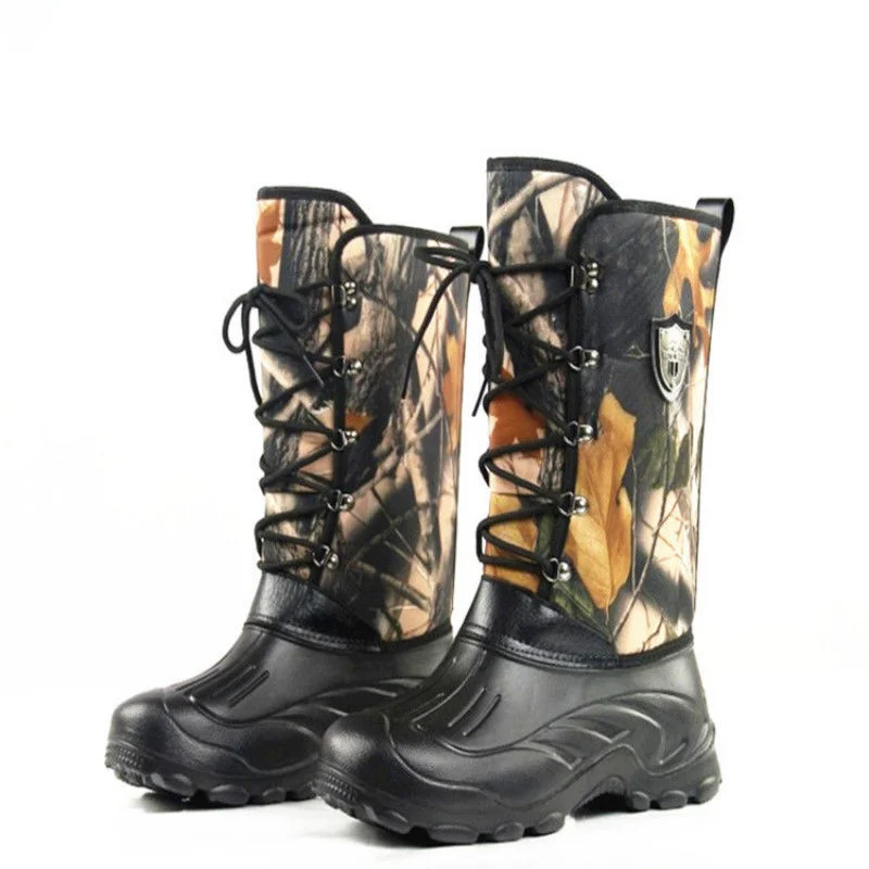 Winter-Men-Women-Outdoor-Snow-Fishing-Tactical-Knee-High-Camo ...
