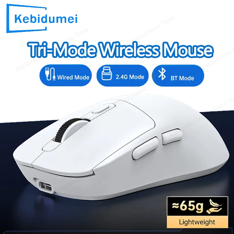 2.4G Lightweight Mouse Bluetooth/Wired Wireless Mouse 8000 DPI 6 ...