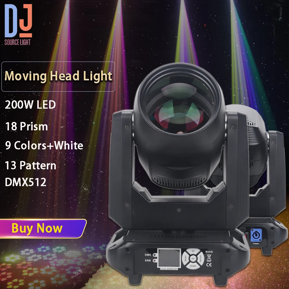 200W-LED-Moving-Head-Light-Beam-Spot-18-Prisms-Auto-Focus-Effects ...