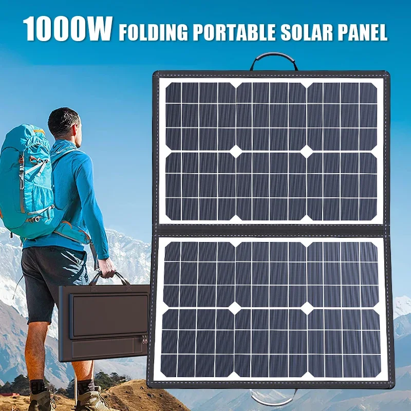 Solar Panel Kit Complete Camping 1000W Foldable Solar Power Station ...