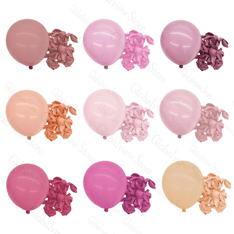 20Pcs-12-10-5inch-Pink-Latex-Balloons-Birthday-Party-Dusty-Pink-Ballons ...