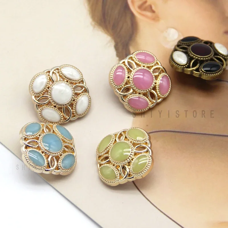 20/23mm Vintage Women Coat Metal Fancy Buttons For Clothes Suit Blazer ...