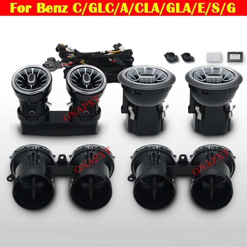 Led Nozzle Ambient Light Air Vent Lamp For Benz C/glc/a/cla/gla/e/s/g ...