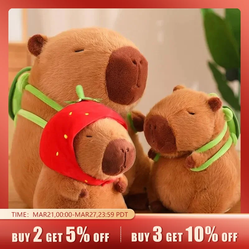 Cute-Capybara-Plush-Toy-Kawaii-Fluffy-Capybara-With-Turtle-Bag ...