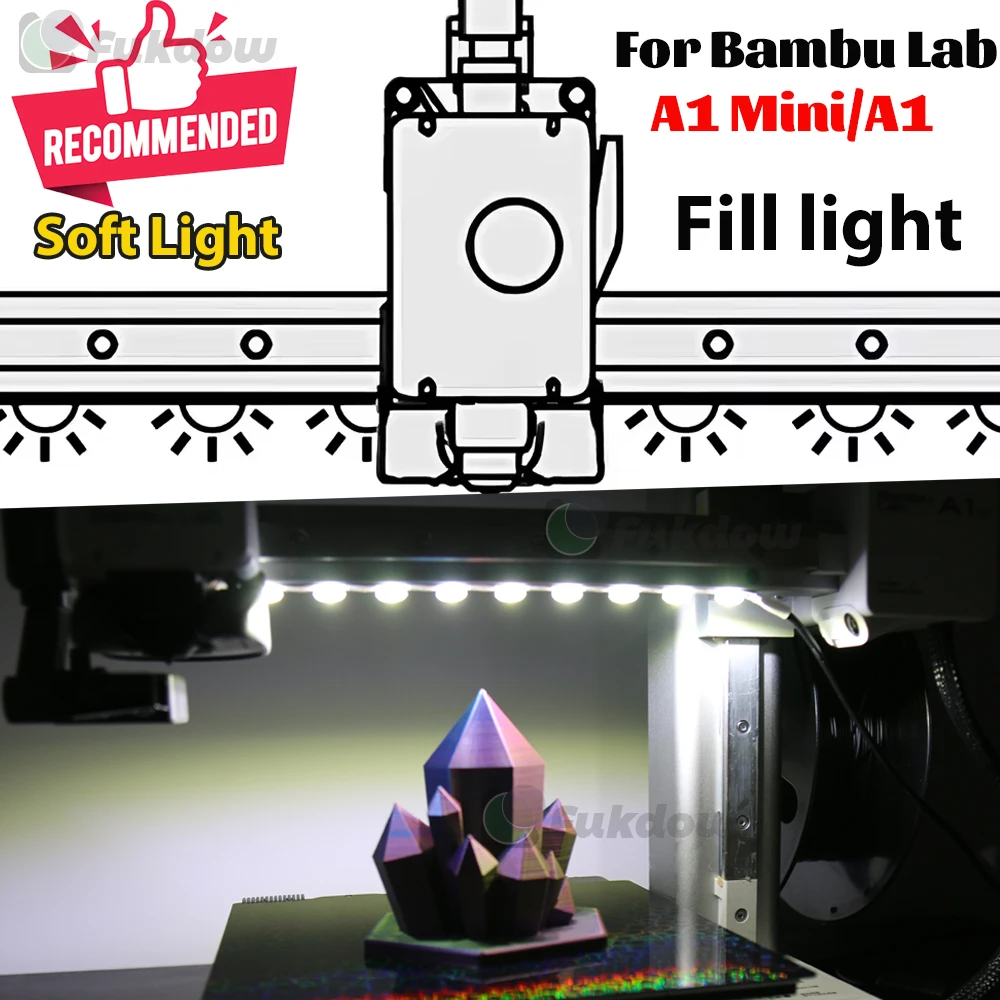 For-Bambu-lab-A1-mini-Light-Led-strip-High-temperature-resistance-Super ...