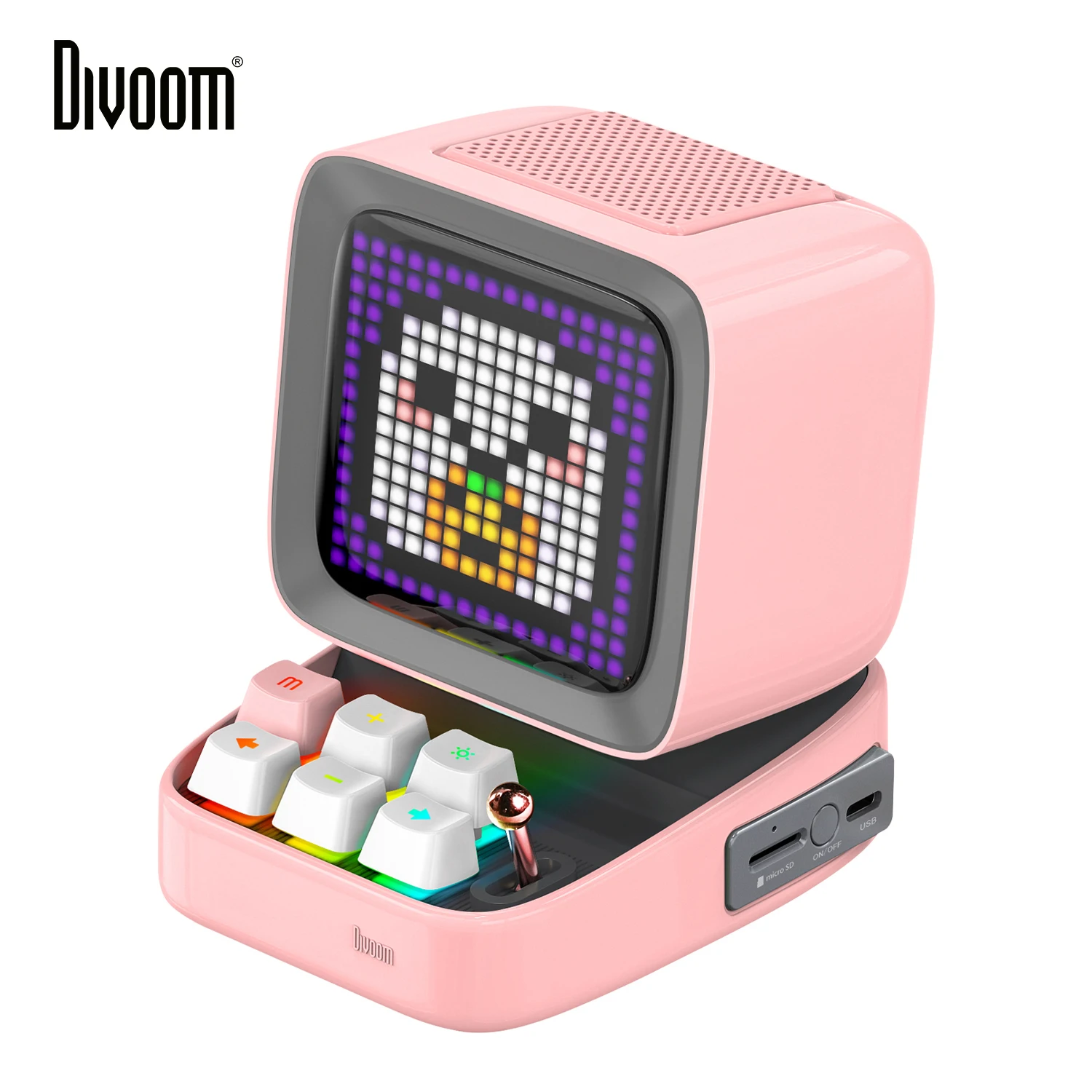 Divoom Ditoo-plus Retro Pixel Art Bluetooth Portable Speaker Alarm ...