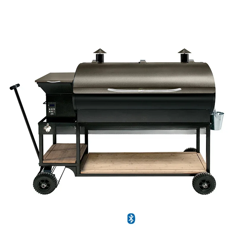 Villa-intelligent-large-barbecue-grill-BBQ-granular-carbon-smoke-grill ...