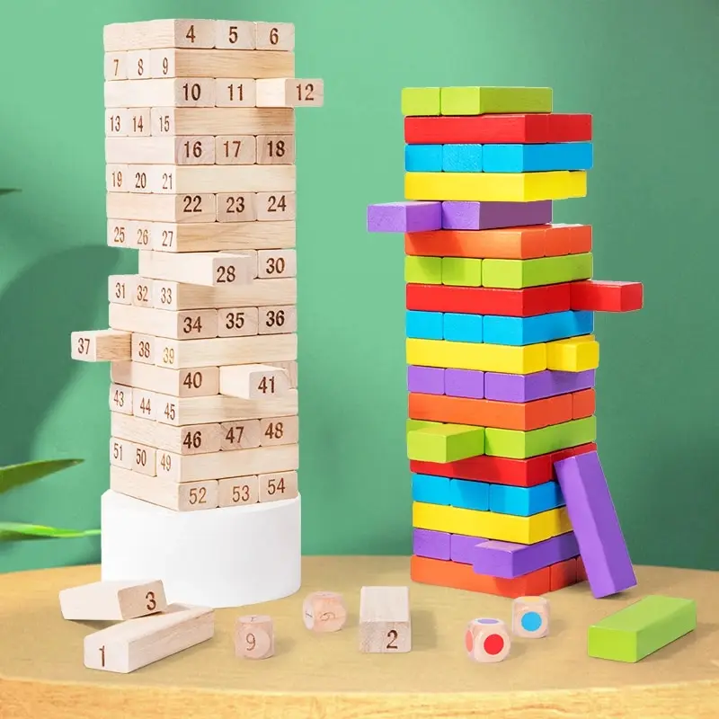 48pcs-Block-Stacking-Toys-Early-Education-Balance-Play-Game-Develop ...