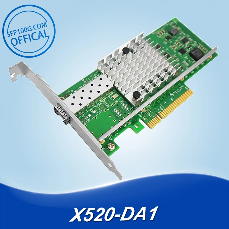 10Gb PCI Express X8 SFP único + porta Intel 82599EN Chipset para adaptador de rede convergente ...