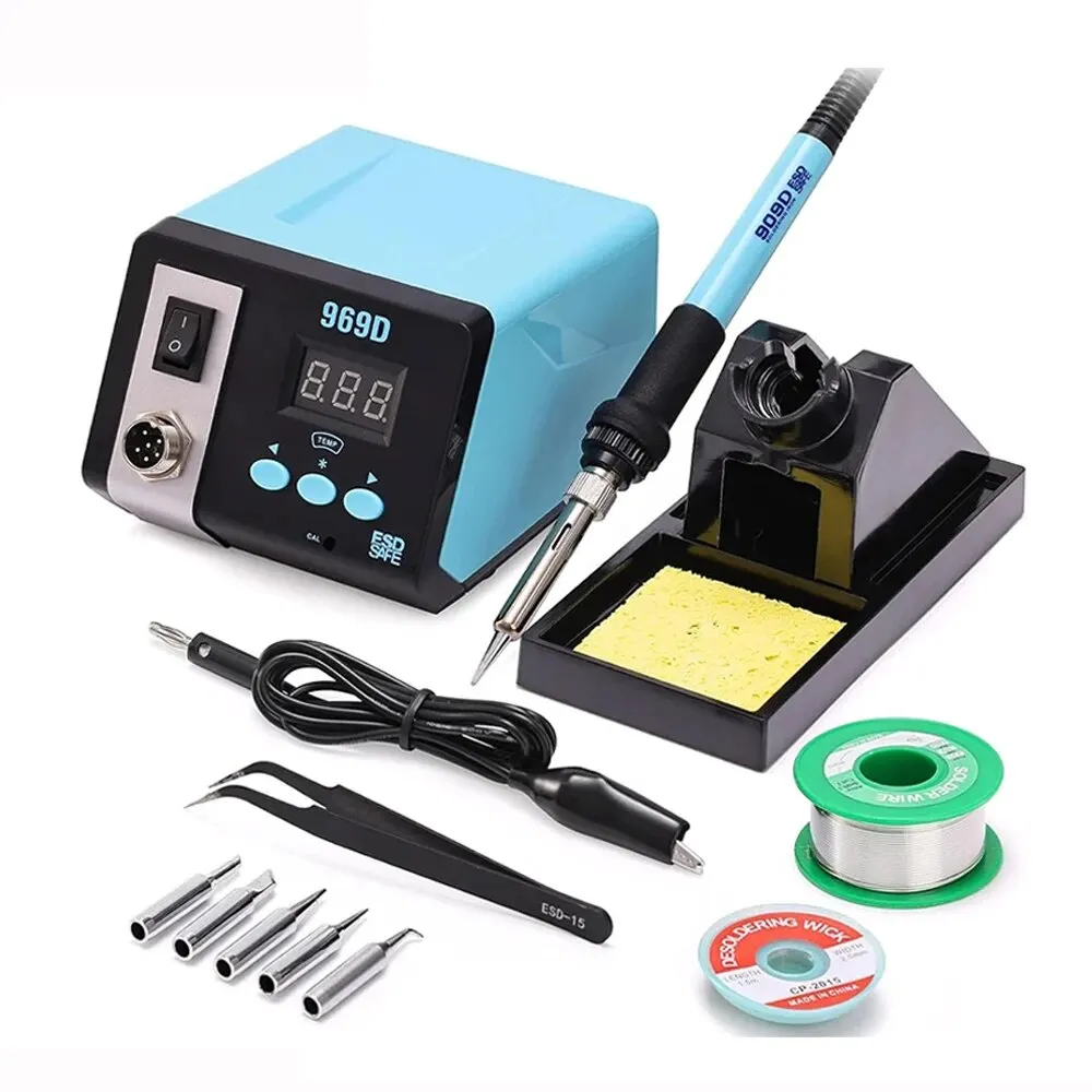 New-75W-Digital-Display-Soldering-Station-Electric-Soldering-Iron-Dual ...