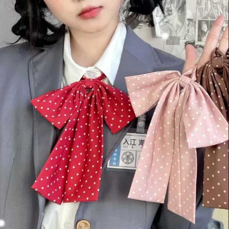 Kawaii-Dots-Big-Bow-Tie-for-Girls-Uniform-Japanese-Style-Ribbon-Bow-Tie ...