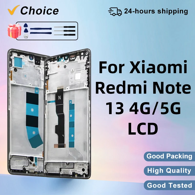 AMOLED For Xiaomi Redmi Note 13 4G LCD Display 23129RAA4G 2312DRAAB ...