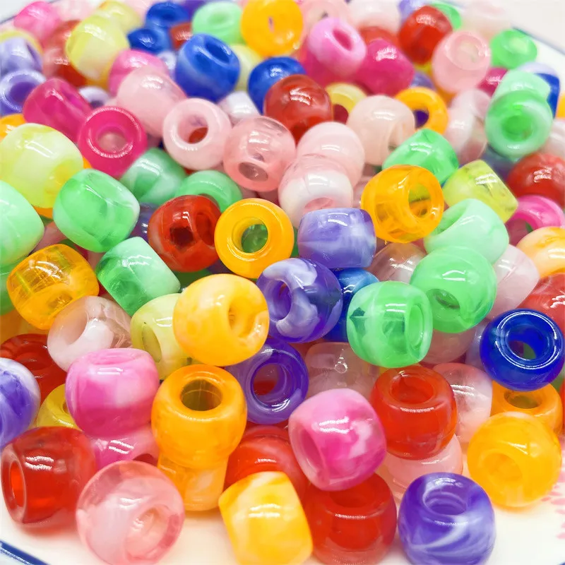 8-11mm-Oval-Perforated-Mixed-Color-Beads-Handmade-Diy-Beaded-Color ...