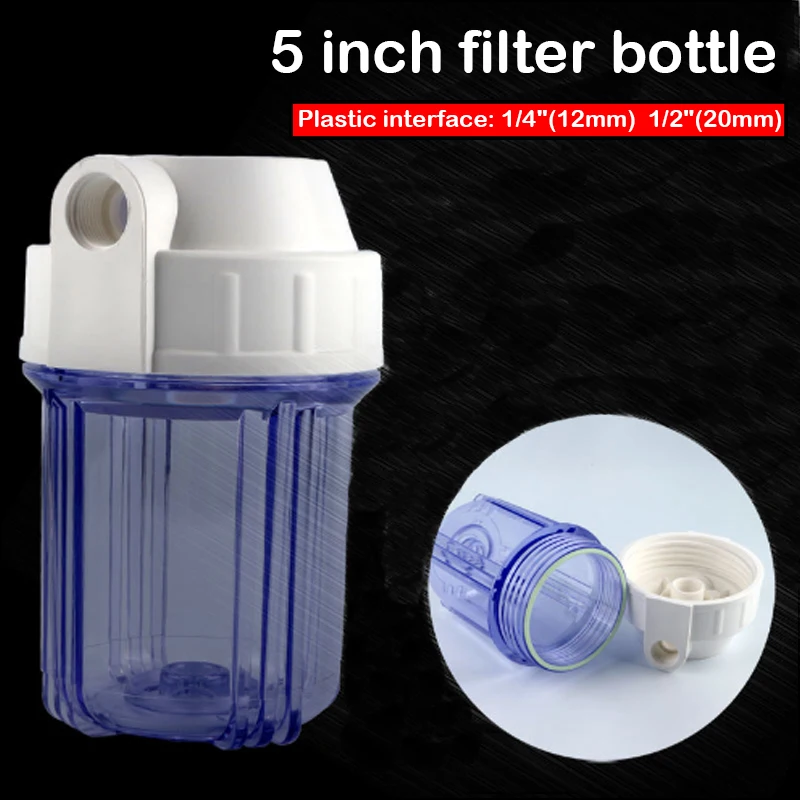 5-Inch-thickened-transparent-filter-bottle-1-4-1-2-thread-plastic-Mouth ...