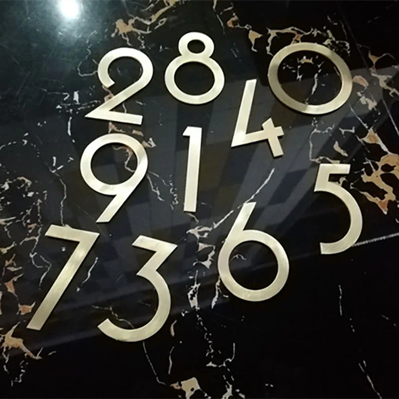 5cm-8cm-Number-Letter-0-to-9-Golden-Brass-Number-Decorative-Wall ...