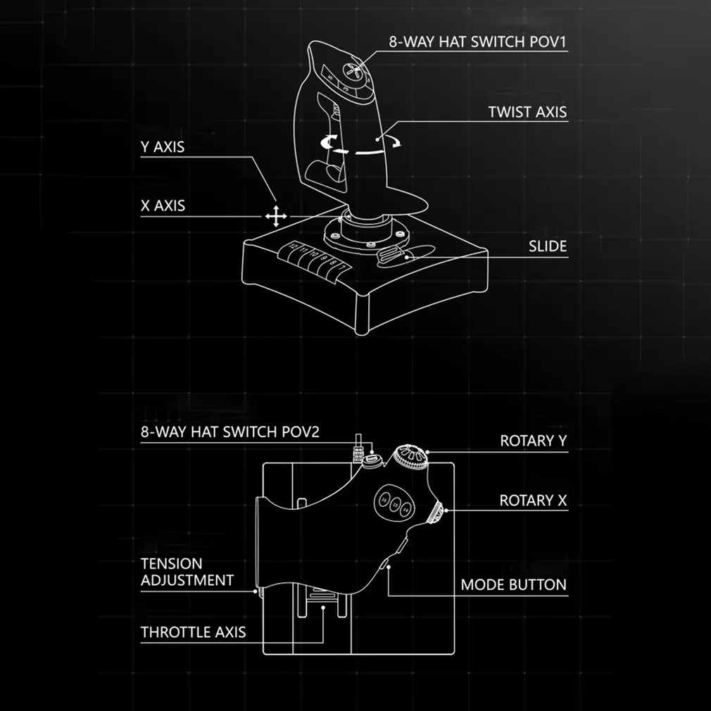 X Arcade Dual Joystick 8 Way