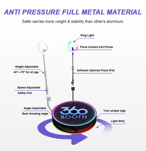 New portable Metal 68 cm Home Party Events Parties Device Rotating ...