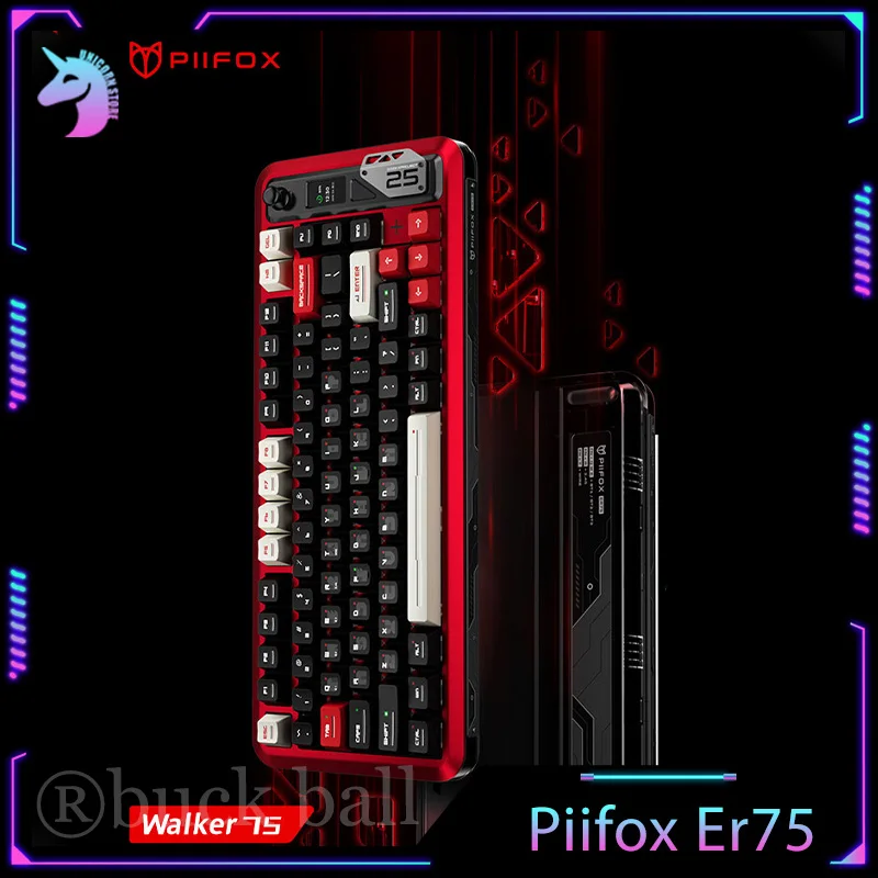 PIIFOX-ER75-Magnetic-Switch-Mechanical-Keyboard-82key-3Mode-Wireless ...