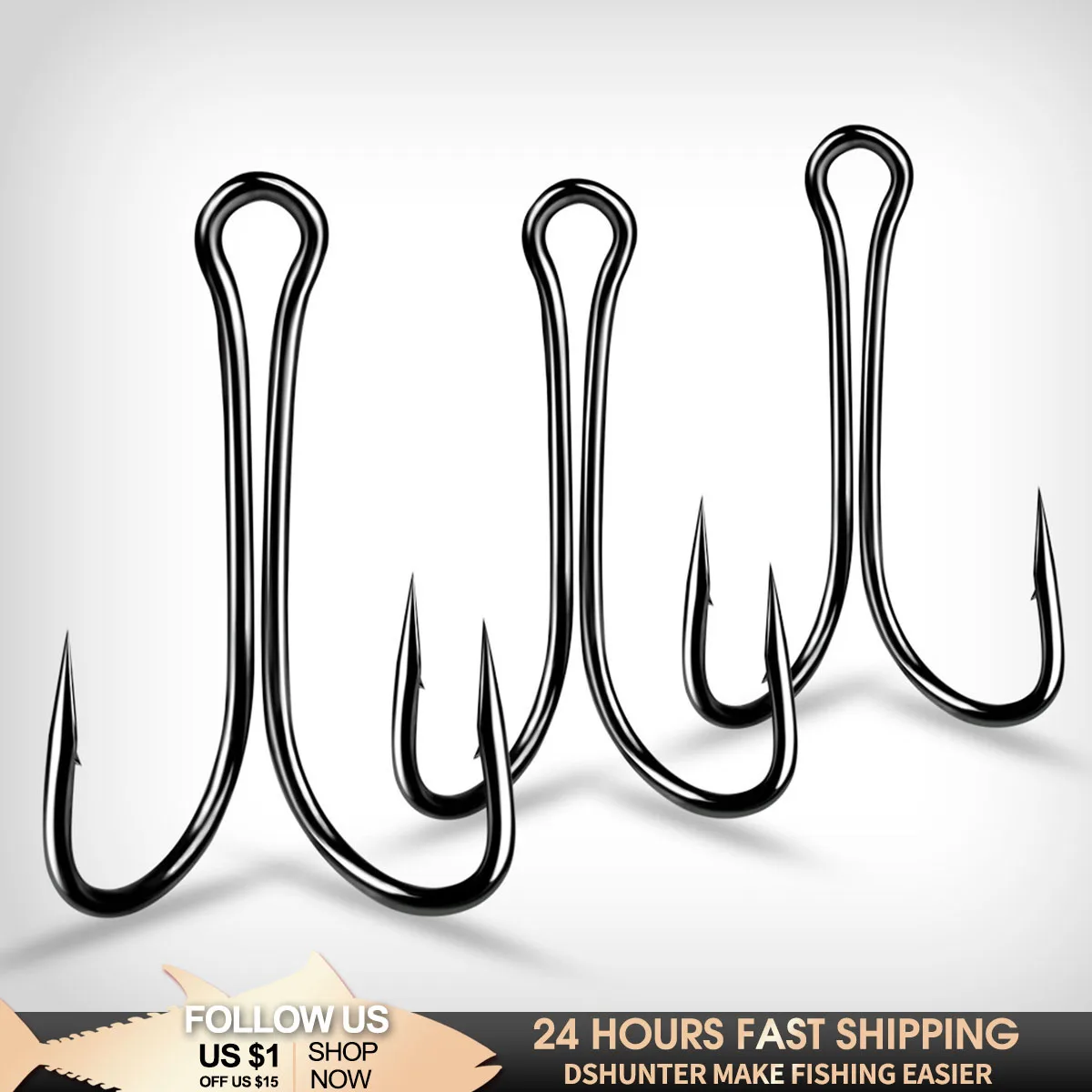 Hooks Double Fishing Fly Tying | Long Shank 8 Fishing Hooks | Hook Long ...