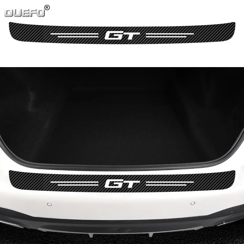 Car-Rear-Bumper-Decoration-Waterproof-Decal-Trunk-Plate-Carbon-Fiber ...