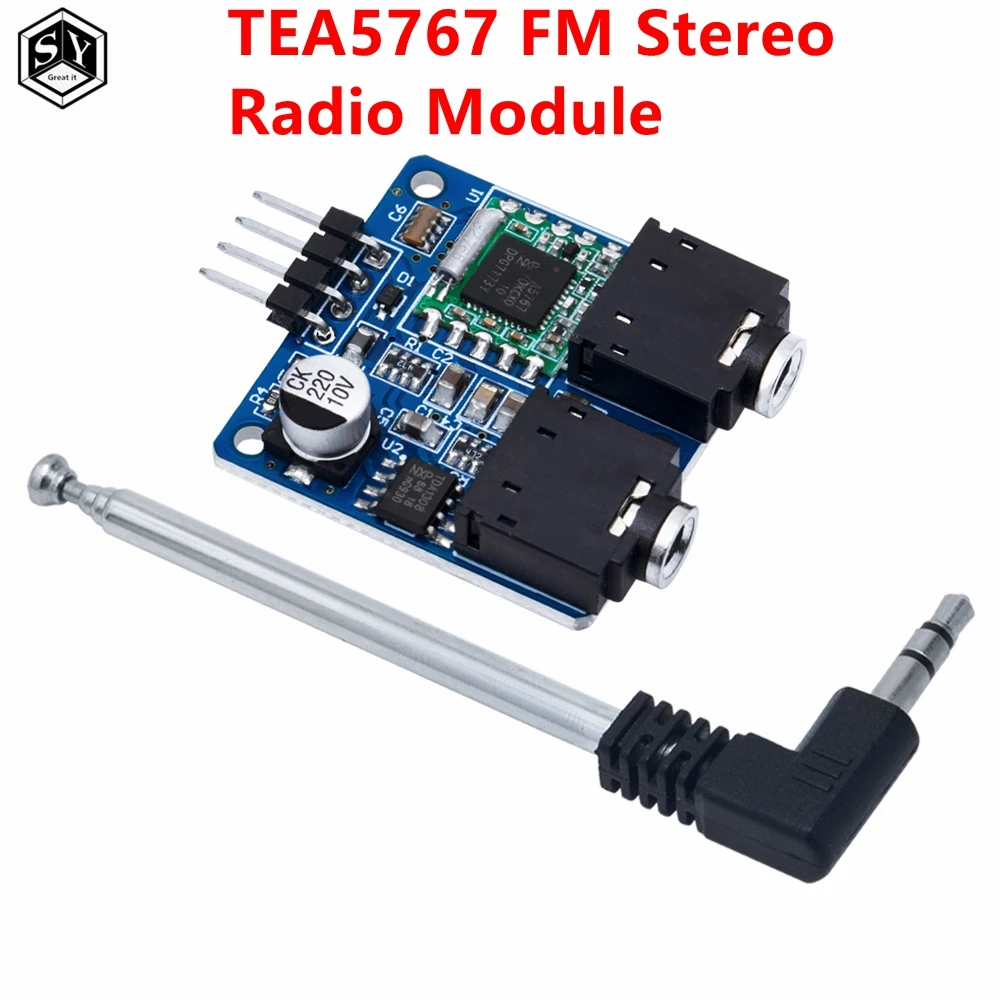 Tea5767 Fm Stereo Radio Module For Arduino 76-108mhz With Free Antenna ...
