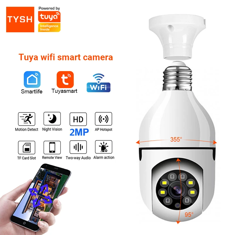 Tysh Tuya 1080p Wireless 360 Rotate Auto Tracking Panoramic 3mp Camera ...