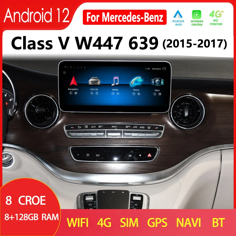 Radio-Multimedia-con-GPS-para-coche-reproductor-con-Android-12-CarPlay ...