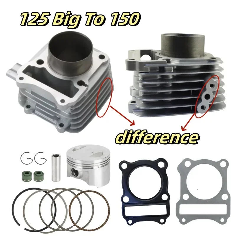Motorcycle Cylinder Kit 62mm Bore 125CC To 150CC for SUZUKI GS125 GN125 ...