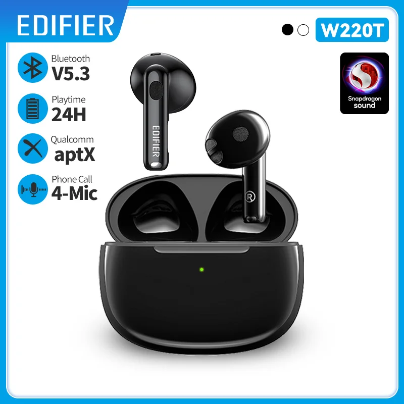 Edifier-w220t-tws-fones-de-ouvido-sem-fio-bluetooth-som-snapdragon ...