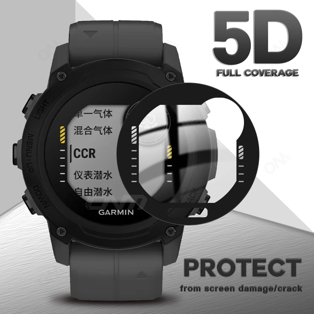 Garmin Descent G1 / Instinct 2 2S 스마트 워치용 5D 보호 필름, Garmin Descent G1 용 ...