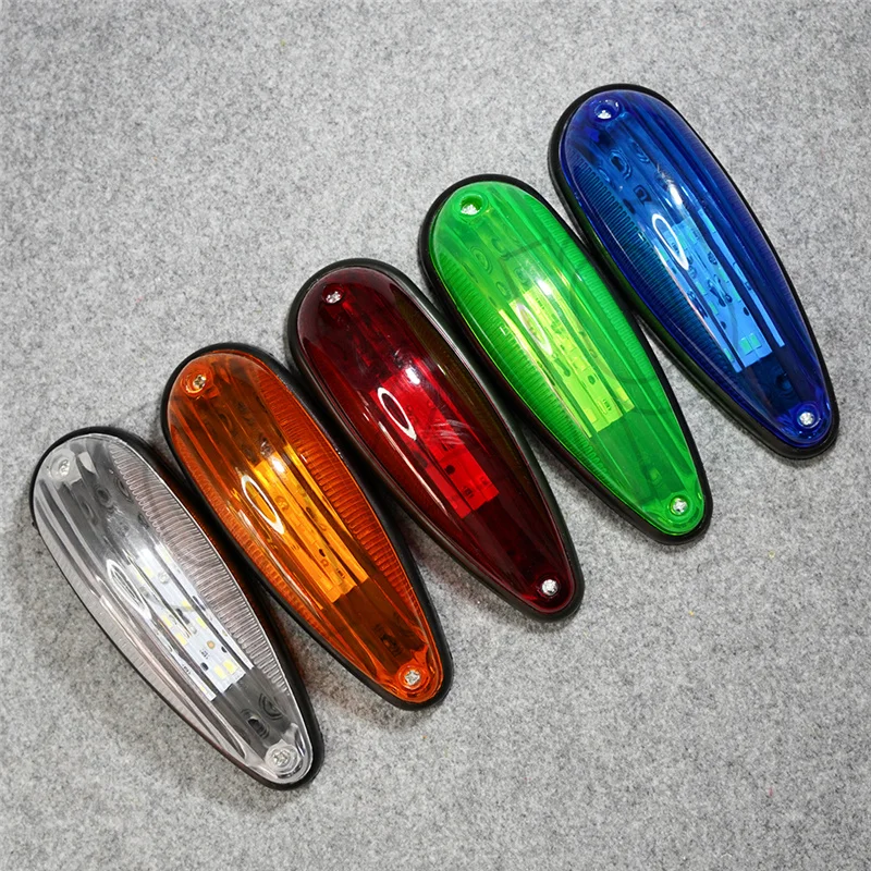 10PCS-Tear-Drop-8LED-Side-Marker-Light-for-Trailer-Trucks-RV-Car-Bus ...