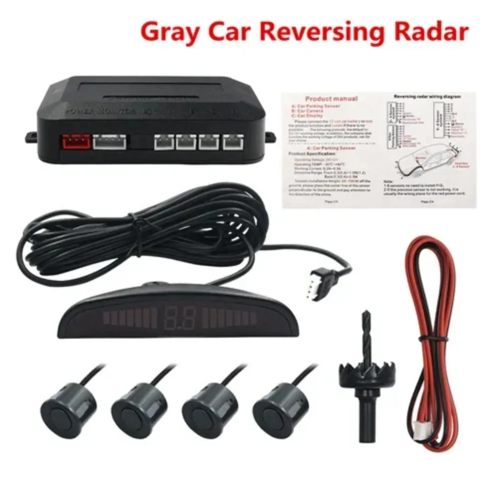 car rear view cameras& parking sensors arrival auto sensor kit 4 12v ...