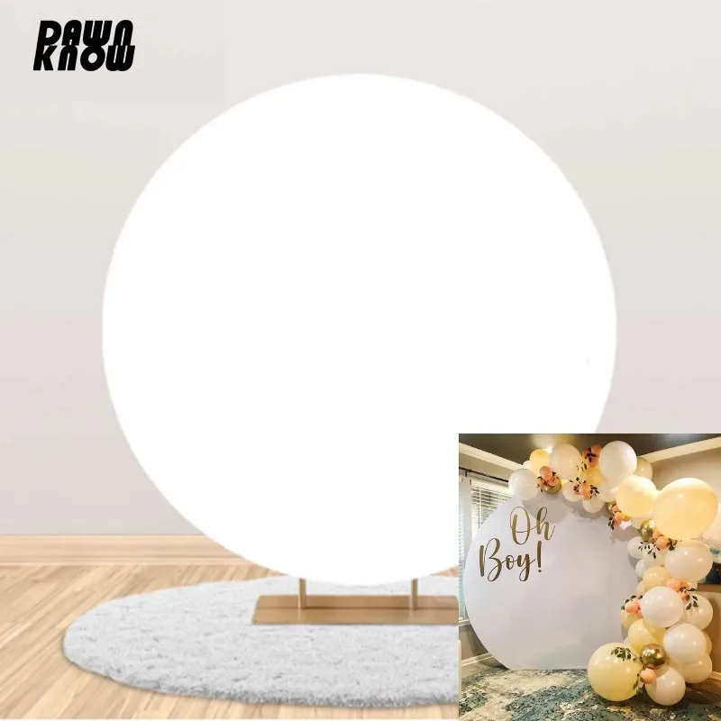 Personalizar-c-rculo-fundo-branco-cor-s-lida-casamento-festa-de-anivers ...