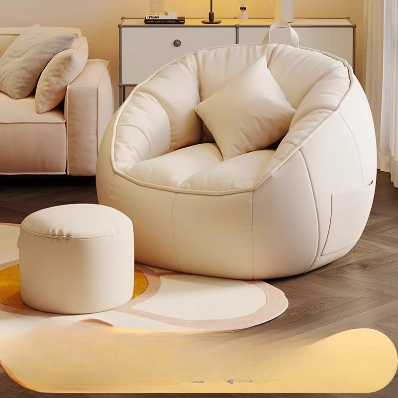 Seat Puff Sofas For Living Room Bean Bag Furniture Single Sofa Pure ...
