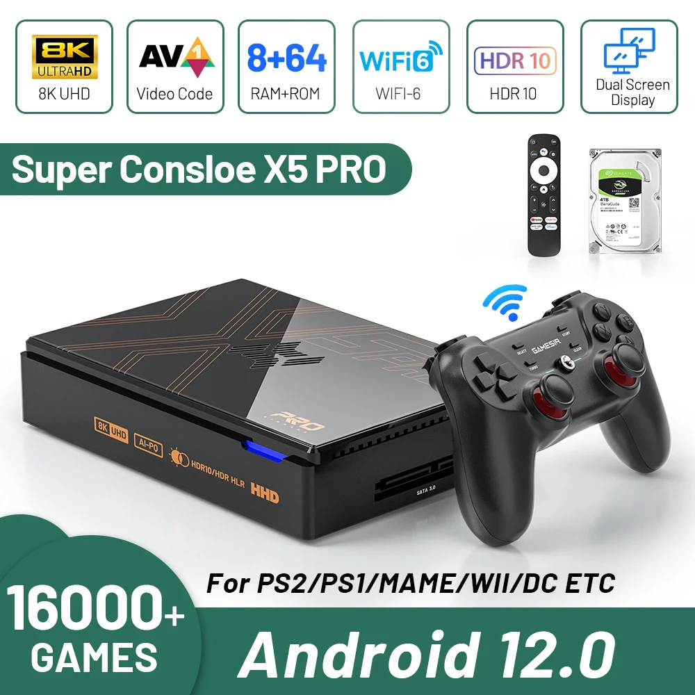 Super-Console-X5-Pro-consola-de-videojuegos-con-m-s-de-16000-juegos ...