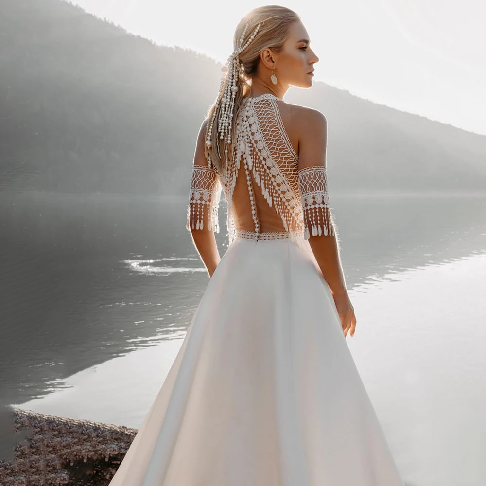 Halter Beach Wedding Dresses 2022
