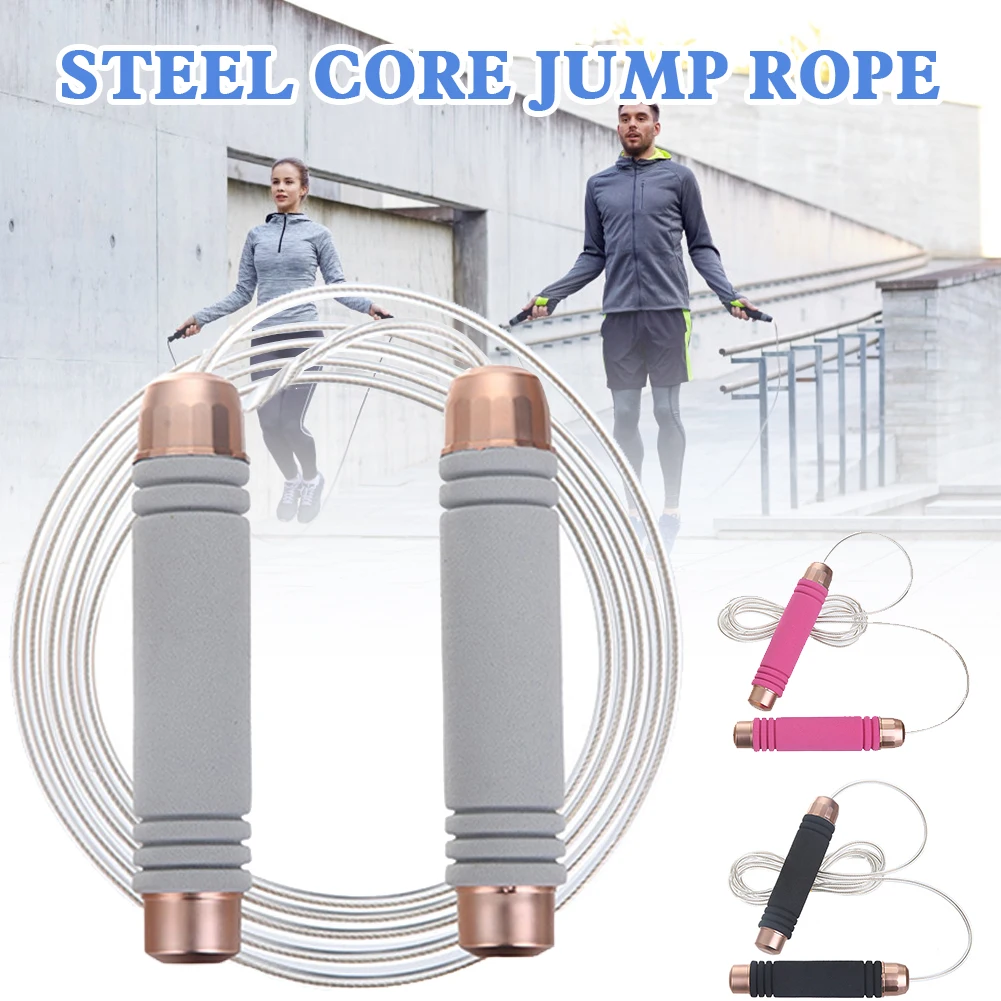 Women-Men-Workout-Skip-Rope-Tangle-Free-With-Bearings-10-1ft-Adjustable ...