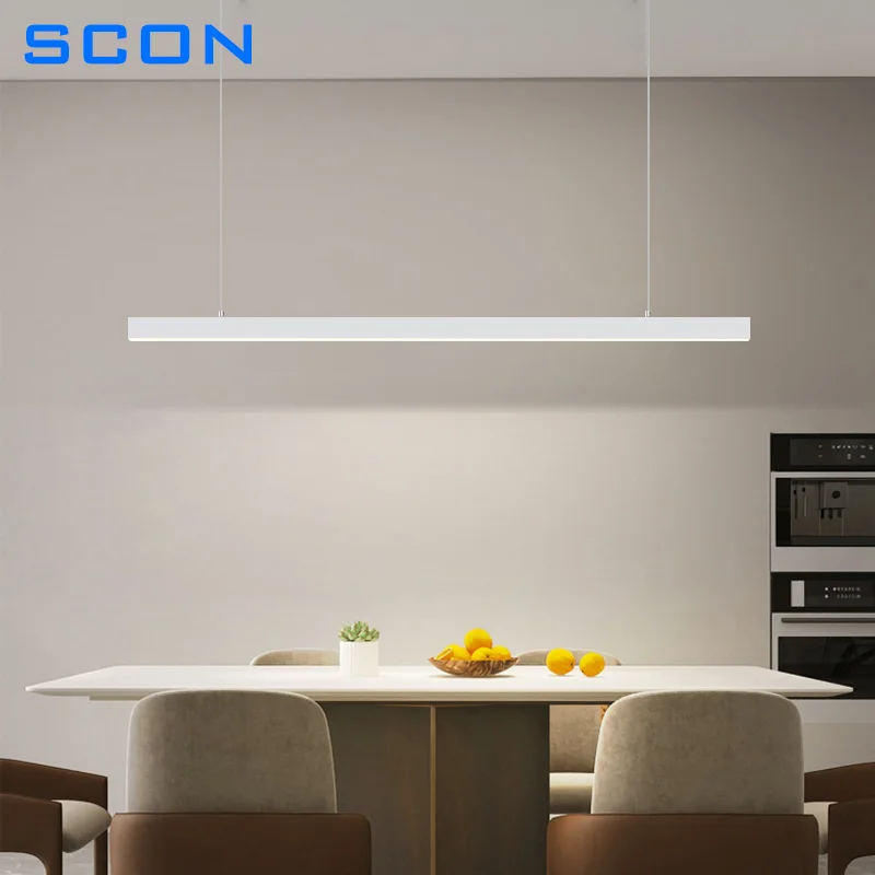 SCON-Modern-Linear-Pendant-Lights-Minimalist-LED-Long-Strip-Lighting ...