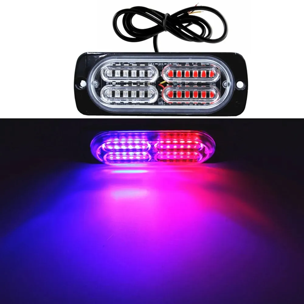 1pc-Red-Blue-White-20LED-Strobe-Lights-Flashing-Side-Marker-Light-Truck ...