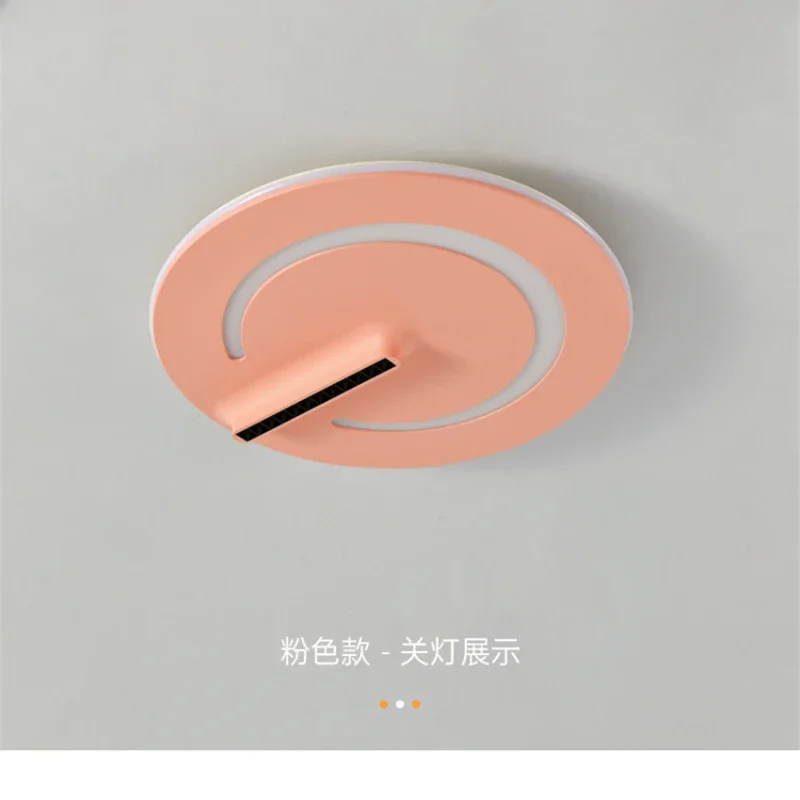 Nordic-Green-Acrylic-Round-LED-Ceiling-Lights-Modern-Living-Room ...