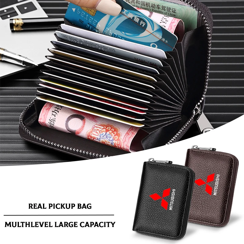 Leather-Men-Car-Driver-s-License-ID-Card-Bank-Card-Wallet-Car ...