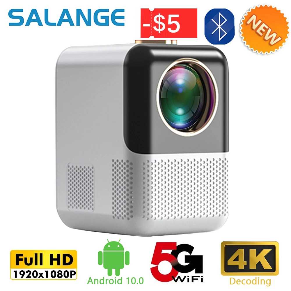 Video Beam Mini Projector Wifi | Projector Home Android 10 | Salange ...