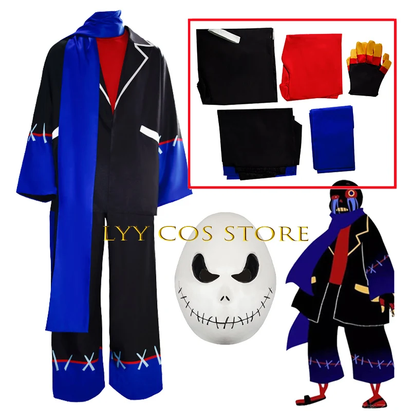 Game Error Sans Cosplay Uniform Anime Costume Jackets Pants Shirt Scarf ...
